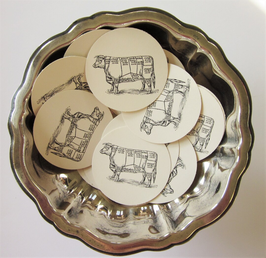 Cuts of Beef Butcher Gift Tags Set of 10 - Etsy