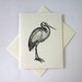 Stork Note Cards Stationery Set of 10 Cards in White or Light Ivory ...