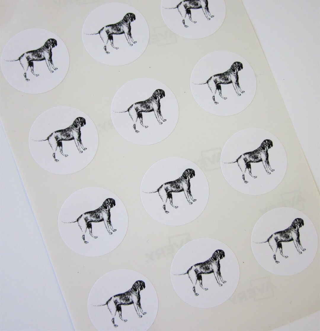 Beagle Hound Dog Stickers One Inch Round Seals - Etsy