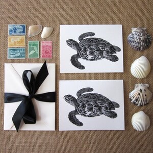 Sea Turtle Tags Round Paper Gift Tags Set of 10 | Etsy