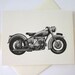 Motorcycle Note Cards Stationery Set of 10 Cards in White or Light ...
