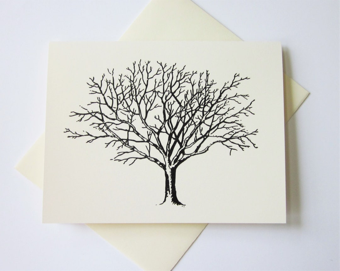 Tree Note Cards Set of 10 With Matching Envelopes - Etsy UK