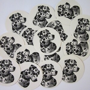 Dalmatian Dog Tags Round Gift Tags Set of 10 - Etsy