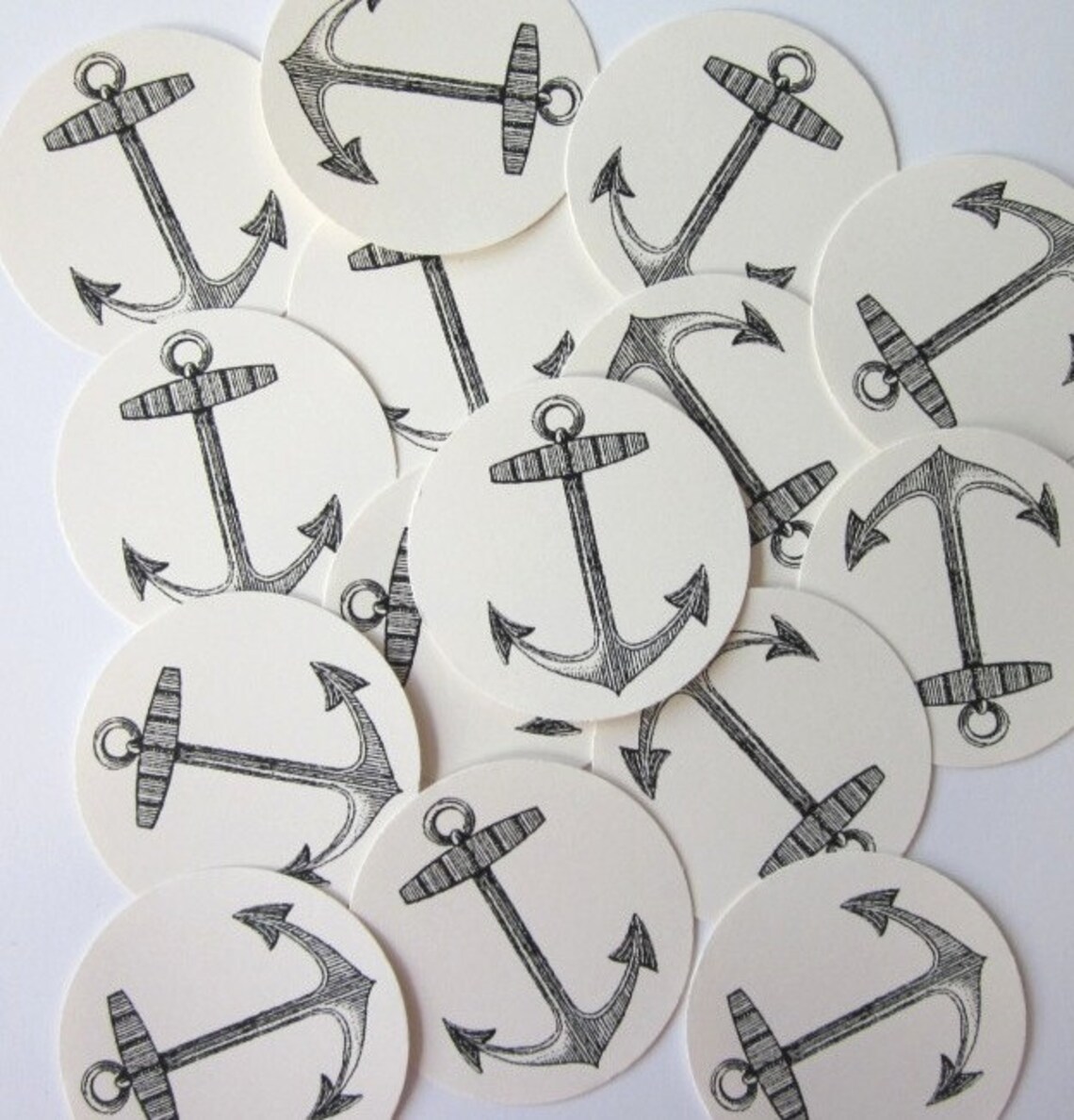 Anchor Tags Round Gift Tags Set of 10 - Etsy