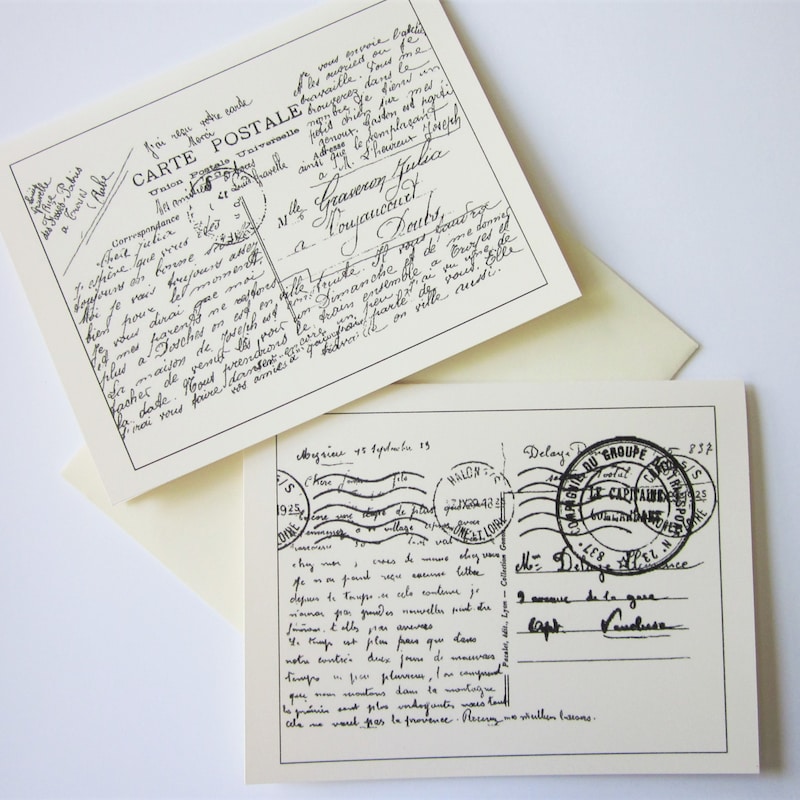 French Postcards - Etsy
