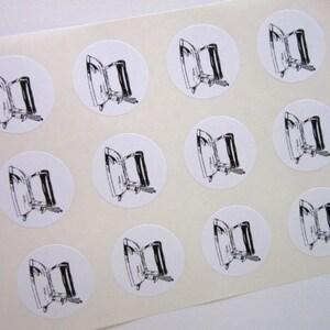 Vintage Iron Stickers One Inch Round Seals - Etsy