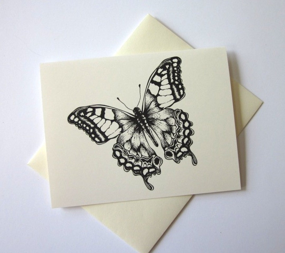 Butterfly Note Cards Set of 10 With Matching Envelopes - Etsy