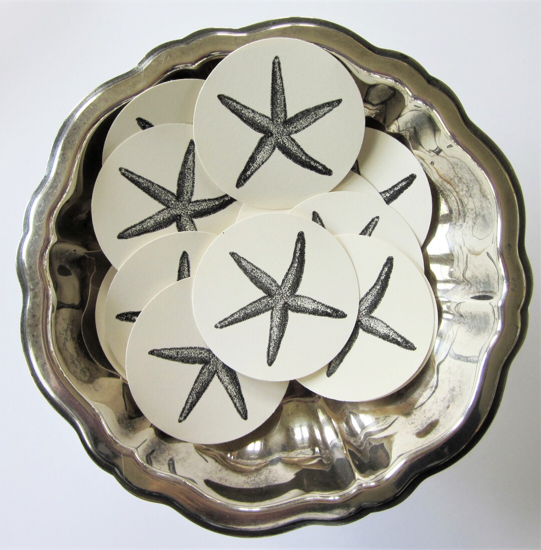 Starfish Round Gift Tags Set of 10 - Etsy