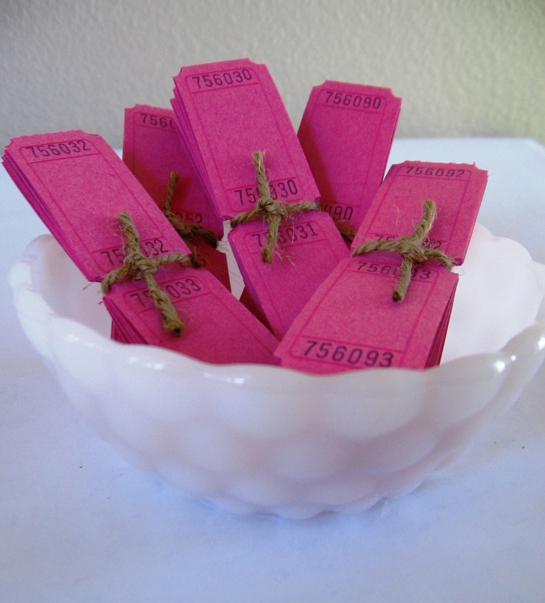 Carnival Tickets - Hot Pink - Set of 24 - Etsy