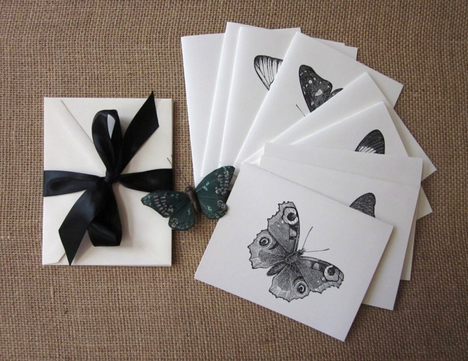 Butterfly Note Cards Set of 10 With Matching Envelopes - Etsy
