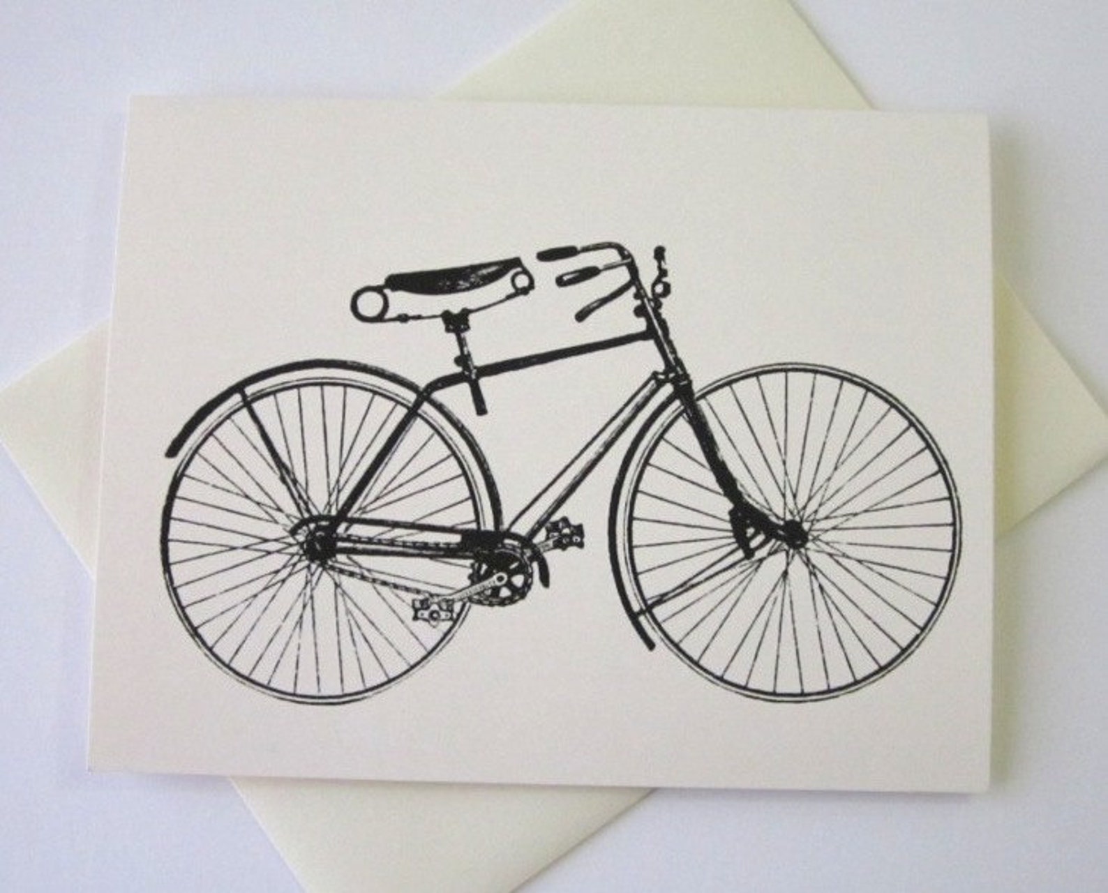 Bicycle Note Cards Stationery Set of 10 Cards - Etsy