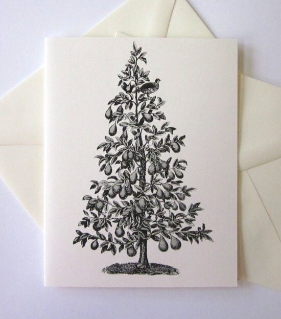 Partridge in a Pear Tree Note Cards Set of 10 With Matching Envelopes ...