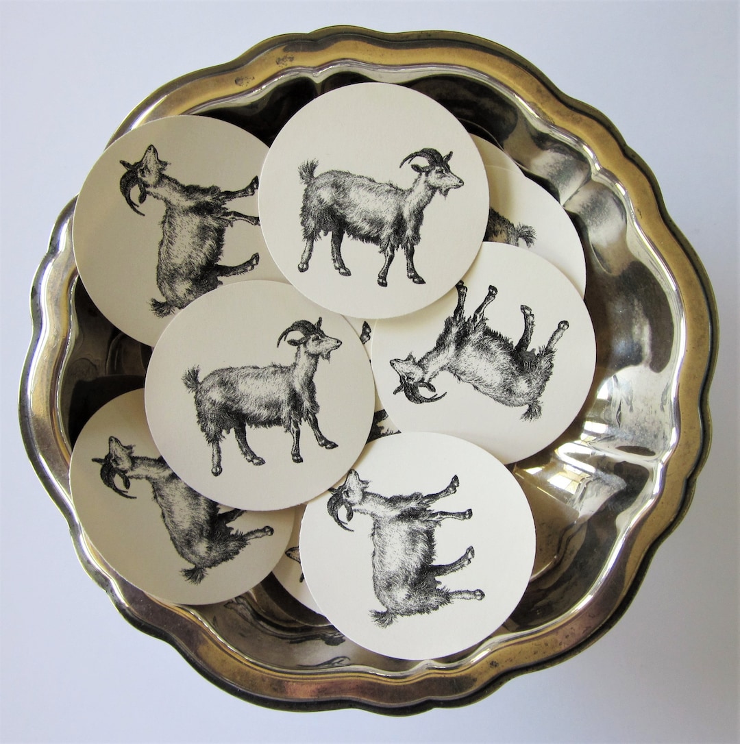 Goat Tags Round Gift Tags Set of 10 - Etsy