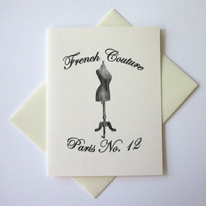 Dressform French Couture Tags Round Paper Gift Tags Set of 10 - Etsy