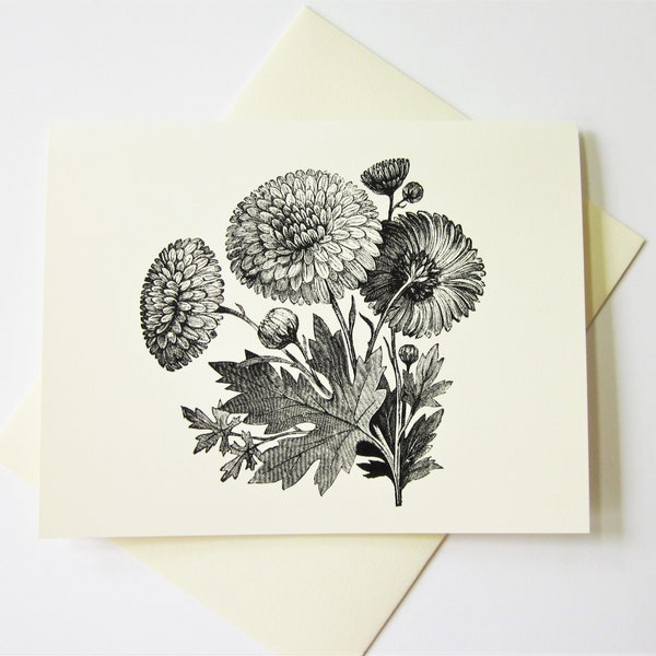 Flower Note Card - Etsy