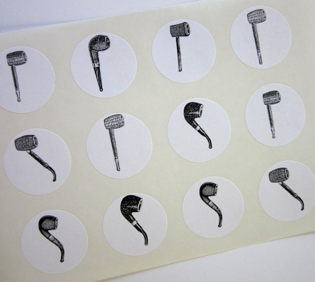 Pipe Stickers One Inch Round Seals - Etsy