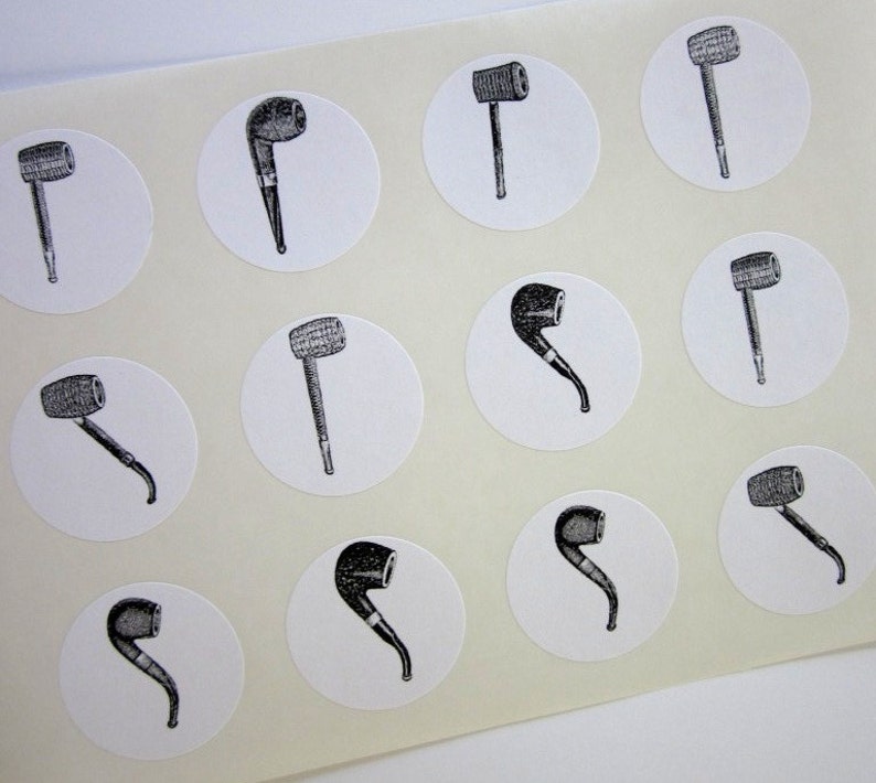 Pipe Stickers One Inch Round Seals - Etsy
