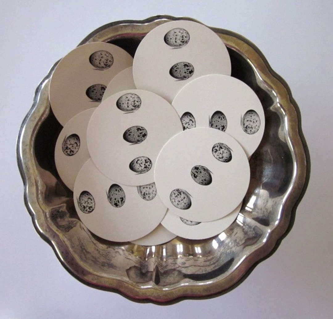 Egg Tags Round Paper Gift Tags Set of 10 - Etsy