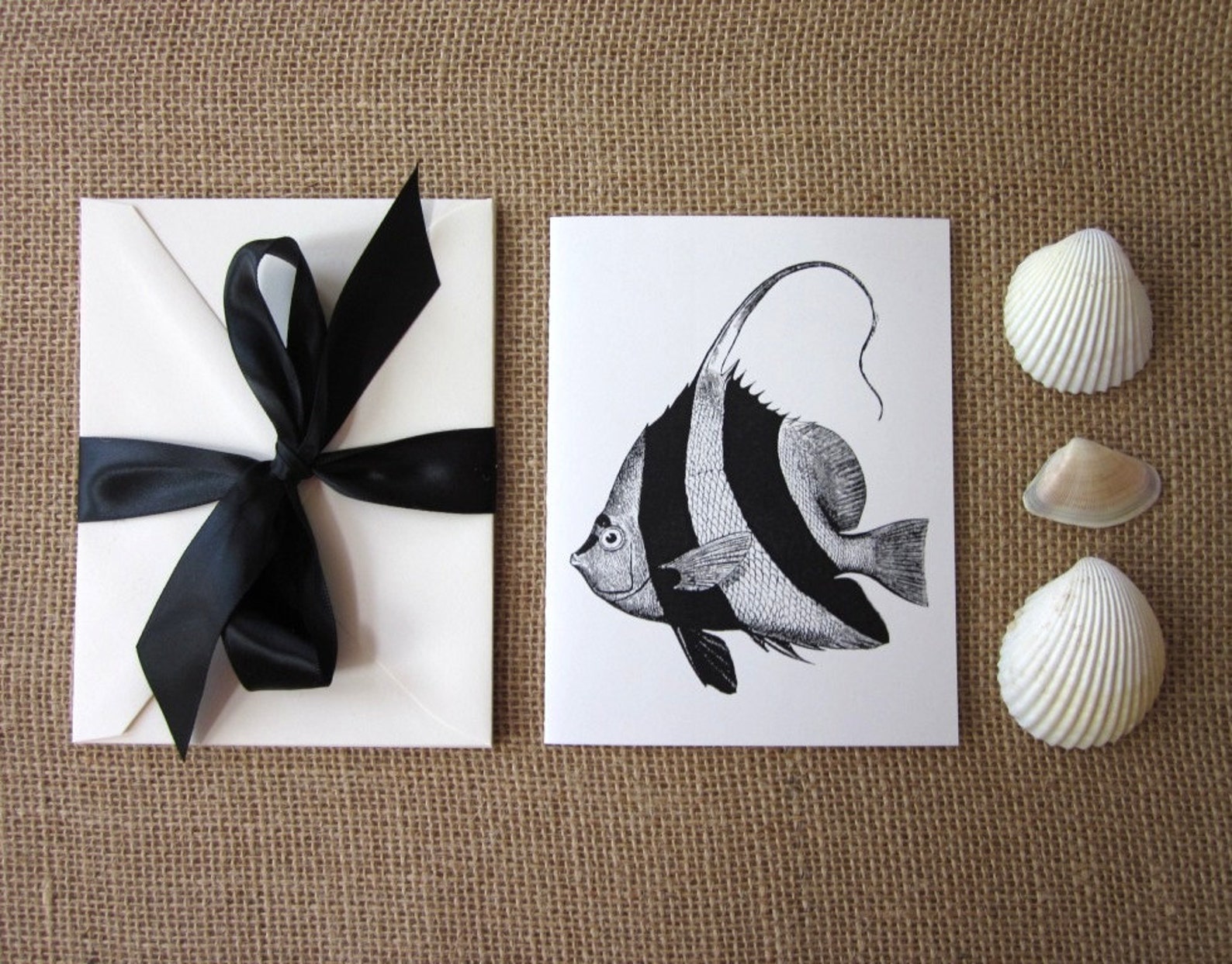Angel Fish Note Cards Set of 10 With Matching Envelopes - Etsy