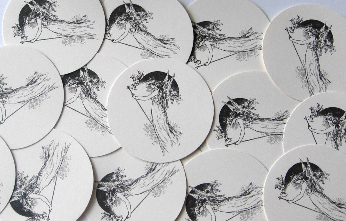Fairy Tags Round Gift Tags Set of 10 - Etsy