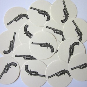 Gun Tags Round Paper Gift Tags Set of 10 - Etsy