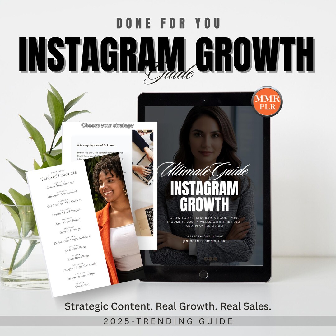 Instagram Growth Guide Master Resell Rights, Instagram Marketing ...