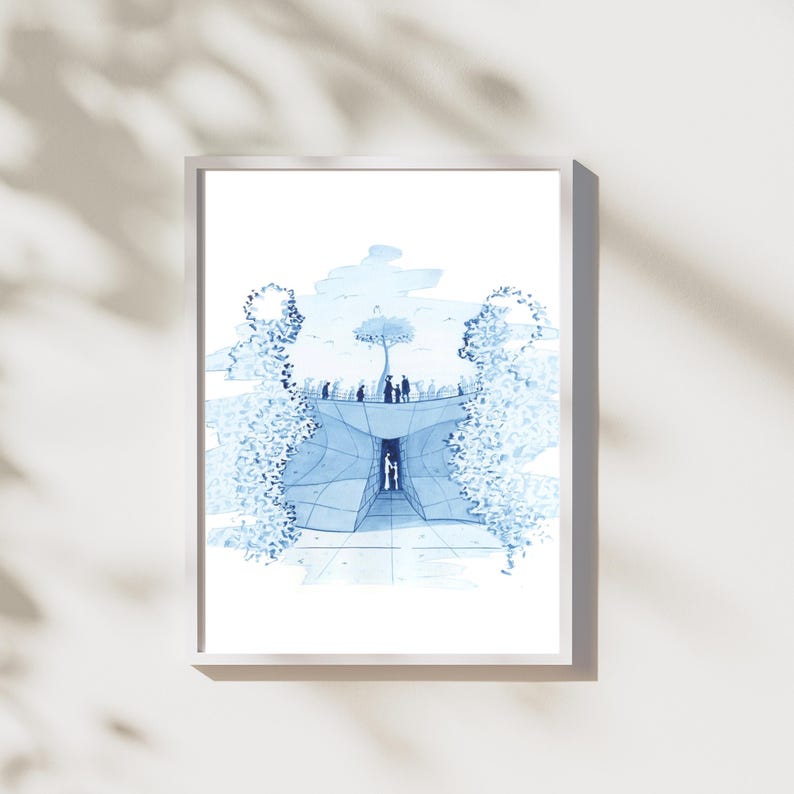Narrative Art Blues for Collection of Unique Artwork for Home ...