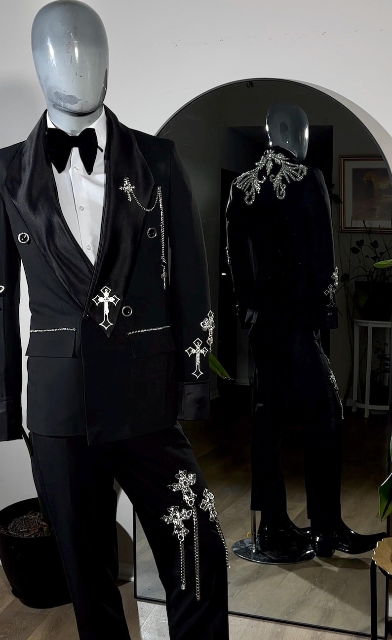 Prom Suit, Menswear, Tuxedo,mens Blazer, Black Suit, Gold Suit, Chrome ...