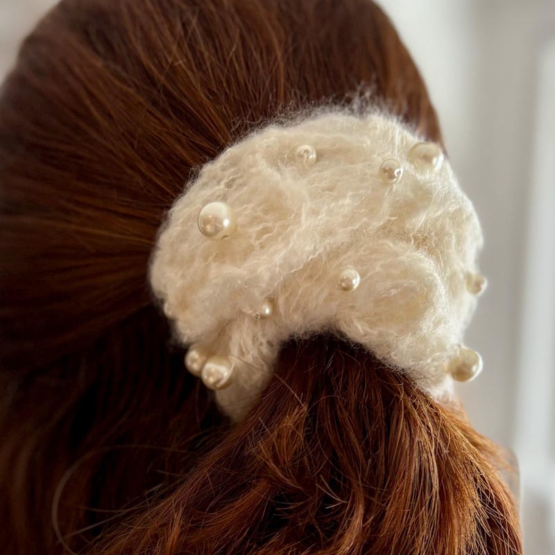 Pearl Scrunchie - Etsy