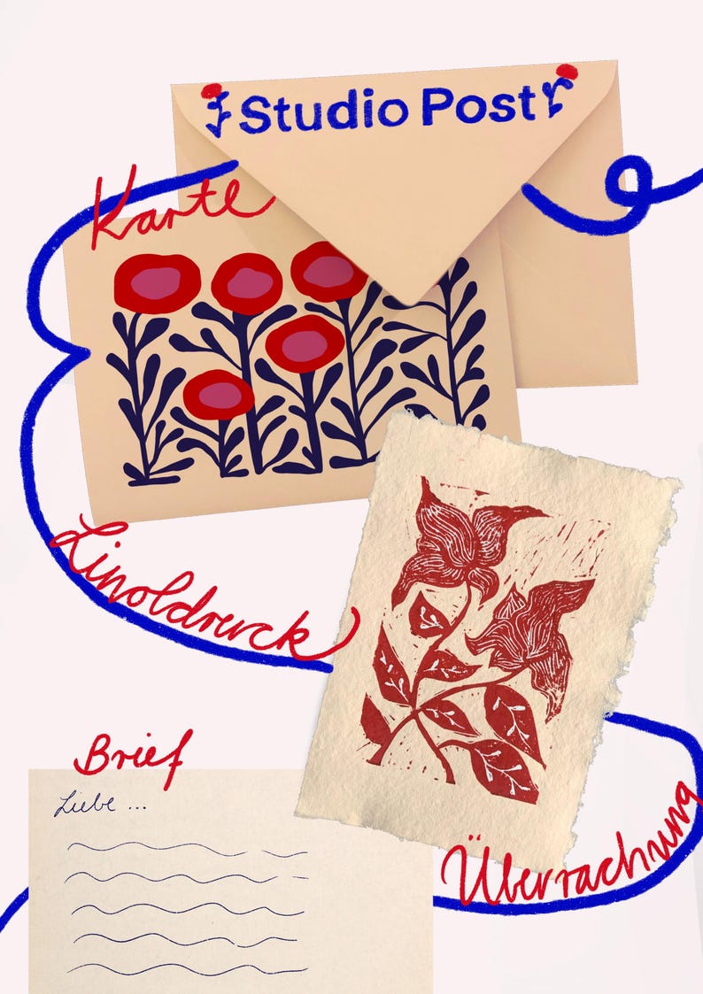 Studio Post - Monthly Snail Mail Art Subscription With Postcard/art ...