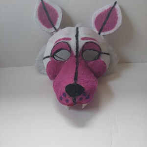 Custom FNAF Funtime Foxy Inspired Mask: Handmade Therian Cosplay ...