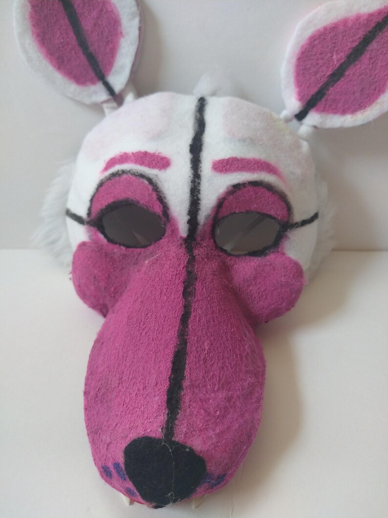 Custom FNAF Funtime Foxy Inspired Mask: Handmade Therian Cosplay ...