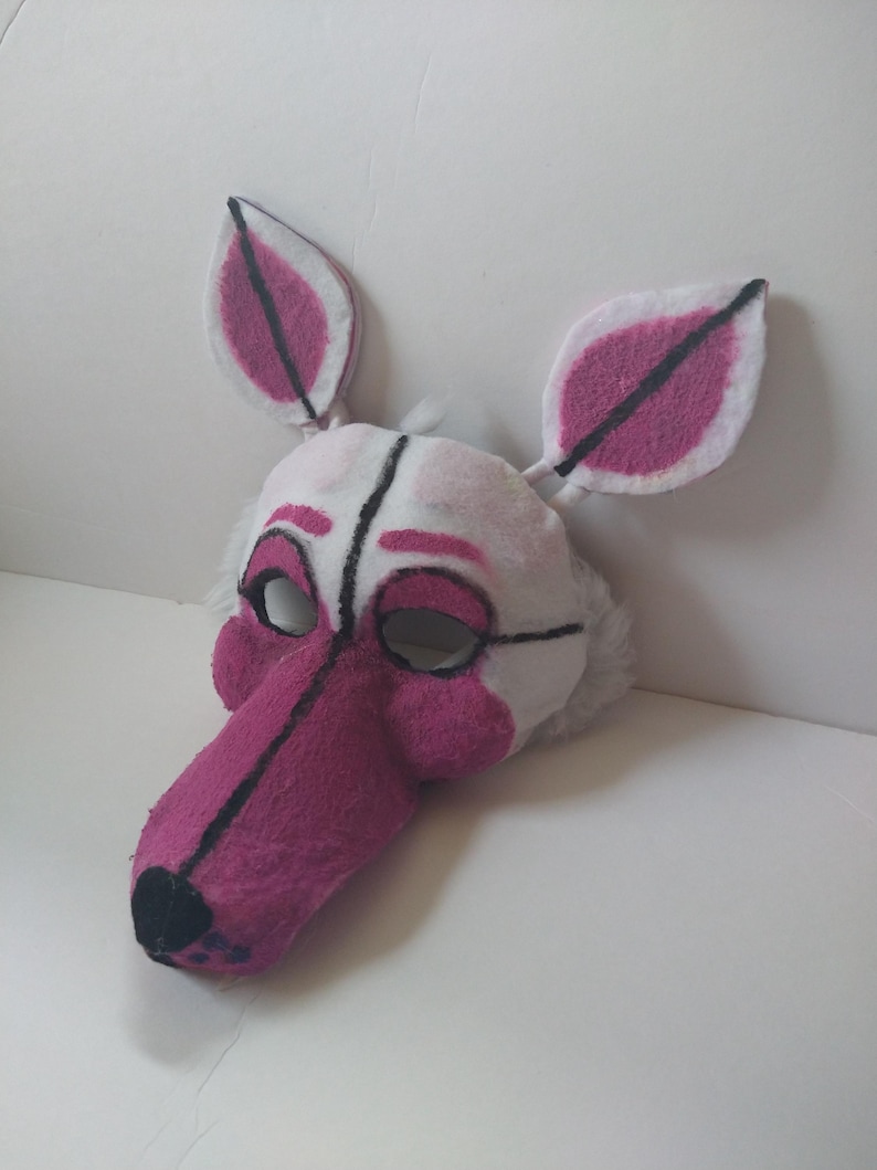 Custom FNAF Funtime Foxy Inspired Mask: Handmade Therian Cosplay ...