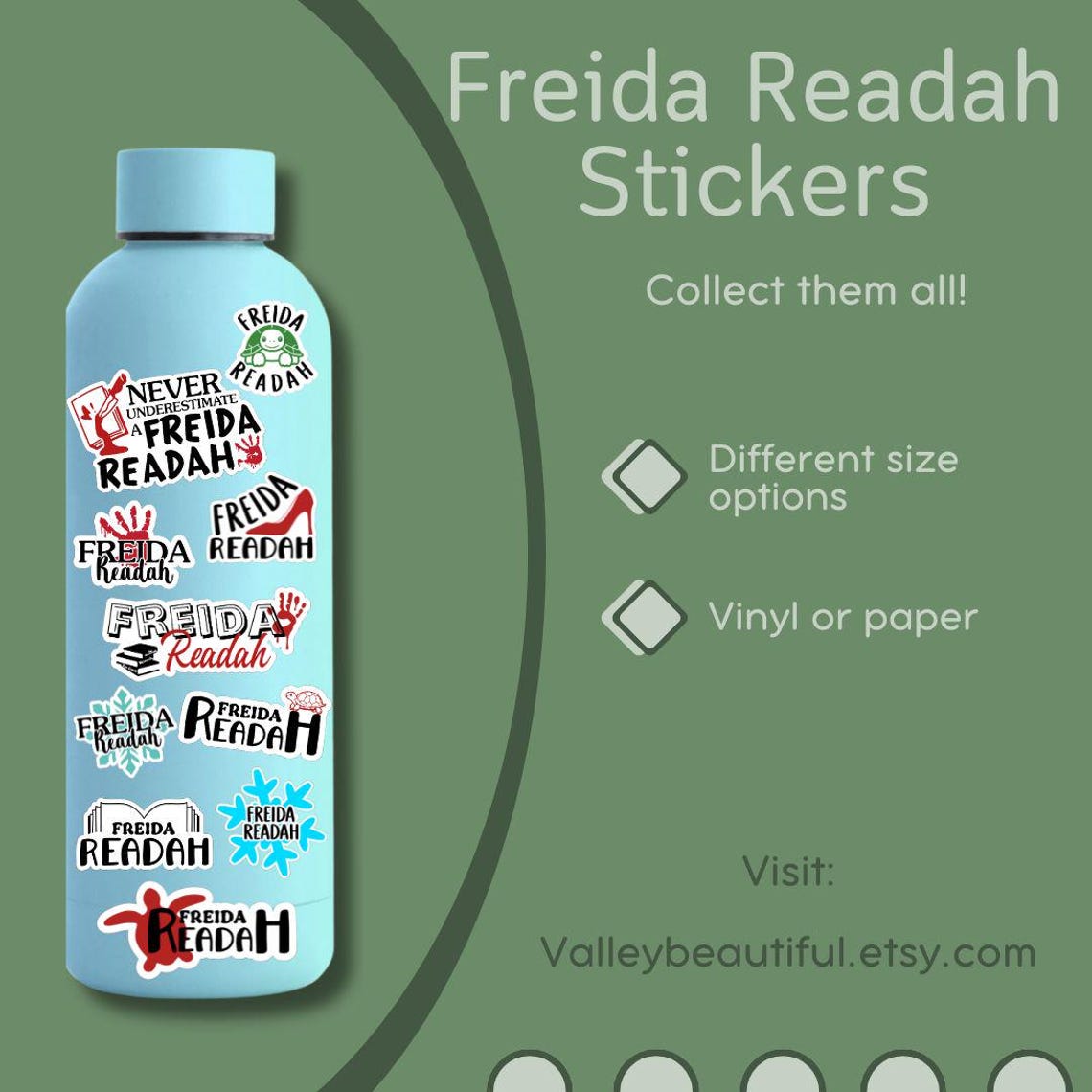 Freida Mcfadden Book Sticker - Custom Freida Readah Sticker, Vinyl ...