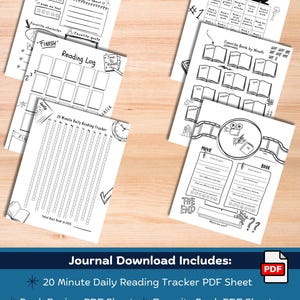 Printable Children's Reading Journal - Kids Reading Tracker, Fun ...