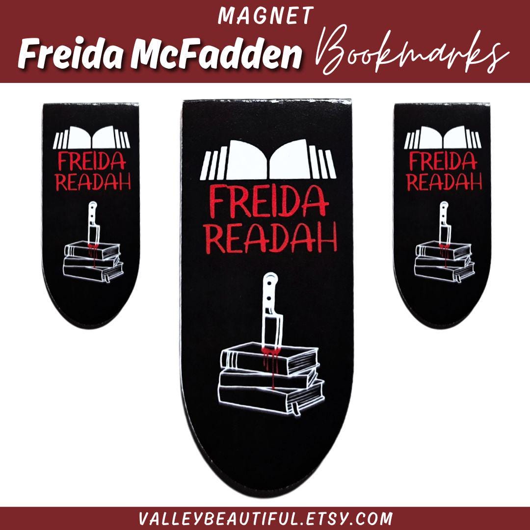Freida Readah Magnetic Bookmark - Freida Mcfadden Bookmarks, Freida ...