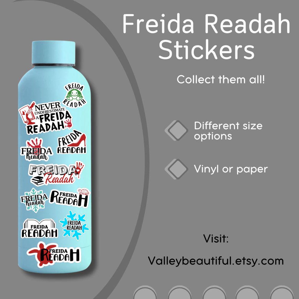 Freida Mcfadden Sticker - Custom Freida Readah Book Sticker, Vinyl ...