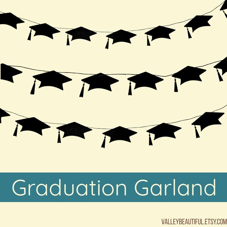 2025 Graduation Cap Garland - Graduation Photo Prop for Grad Parties ...