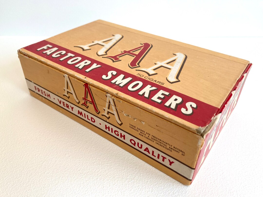 AAA Factory Smokers Collectible Cigar Box - Etsy