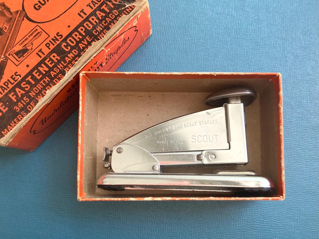 Vintage Ace Scout Stapling Machine, Model 202 in Original Box, 1930-40s ...
