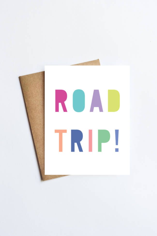 Paper & Party Supplies Notecard // Road Trip Paper etna.com.pe