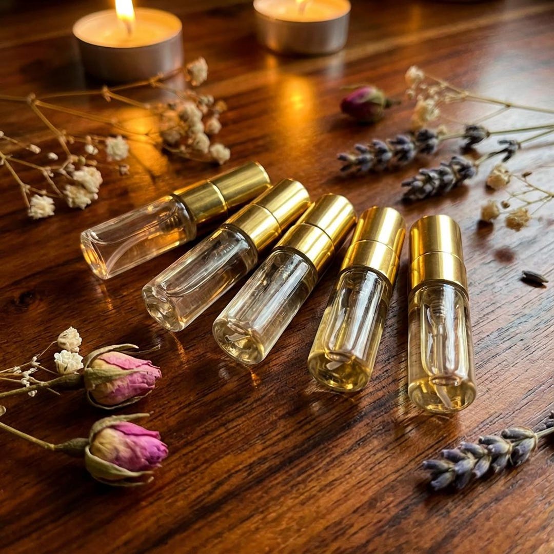 Maison Delia Perfume Sample Set • Warm, Floral, Amber Scents - Etsy