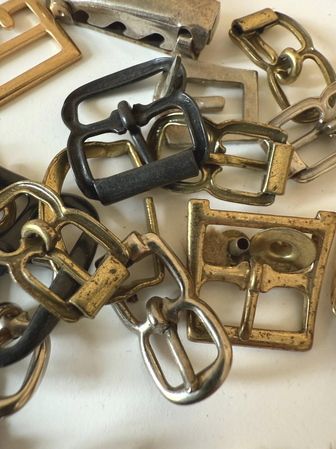 Tiny Vintage Metal Buckles Lot of 100+ Miniature Size for Jewelry ...