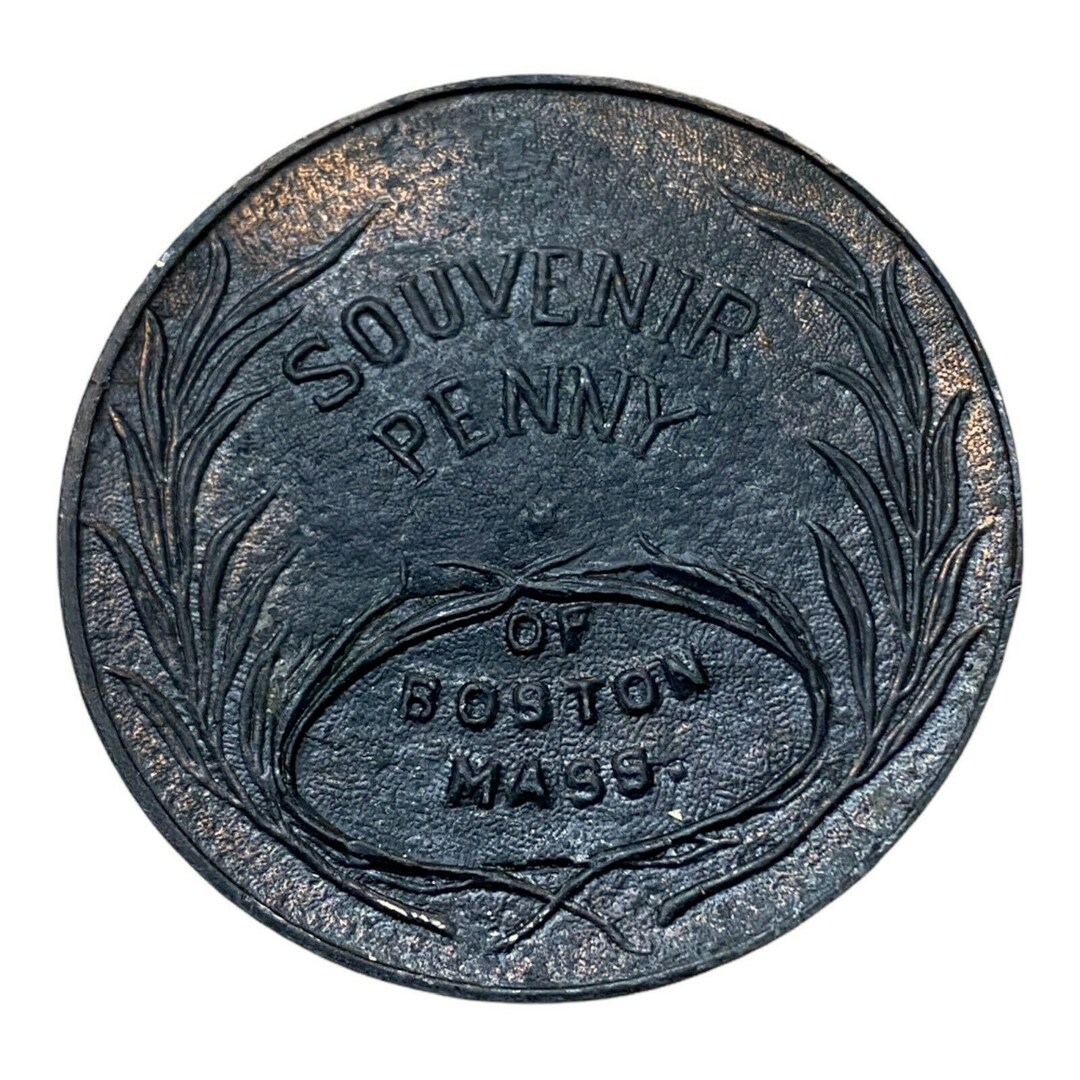 Vintage Boston MA Bronze Souvenir Penny Paperweight 2.75 In - Etsy