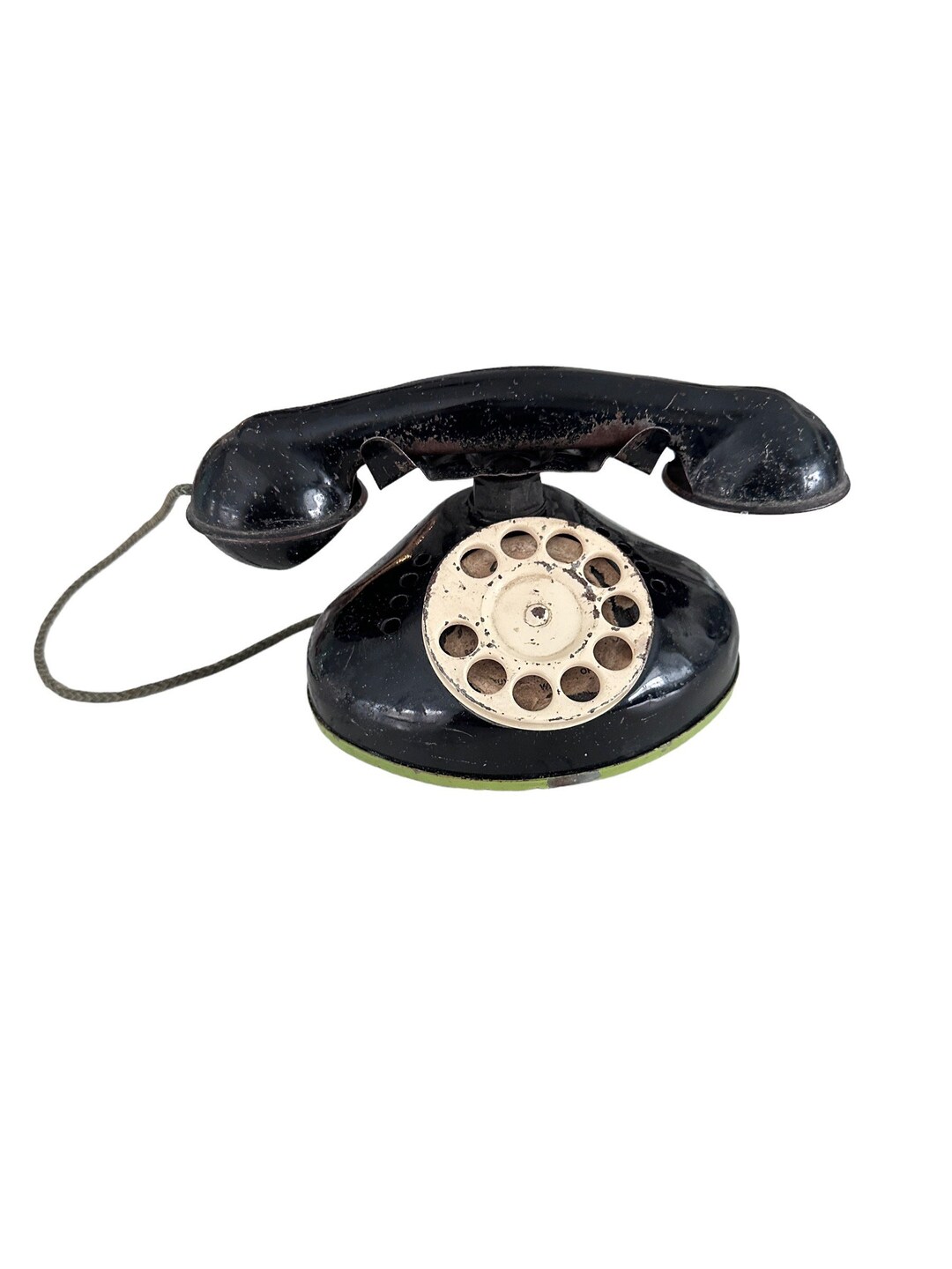Toy Phone Vintage Shabby Black Desk Phone - Etsy