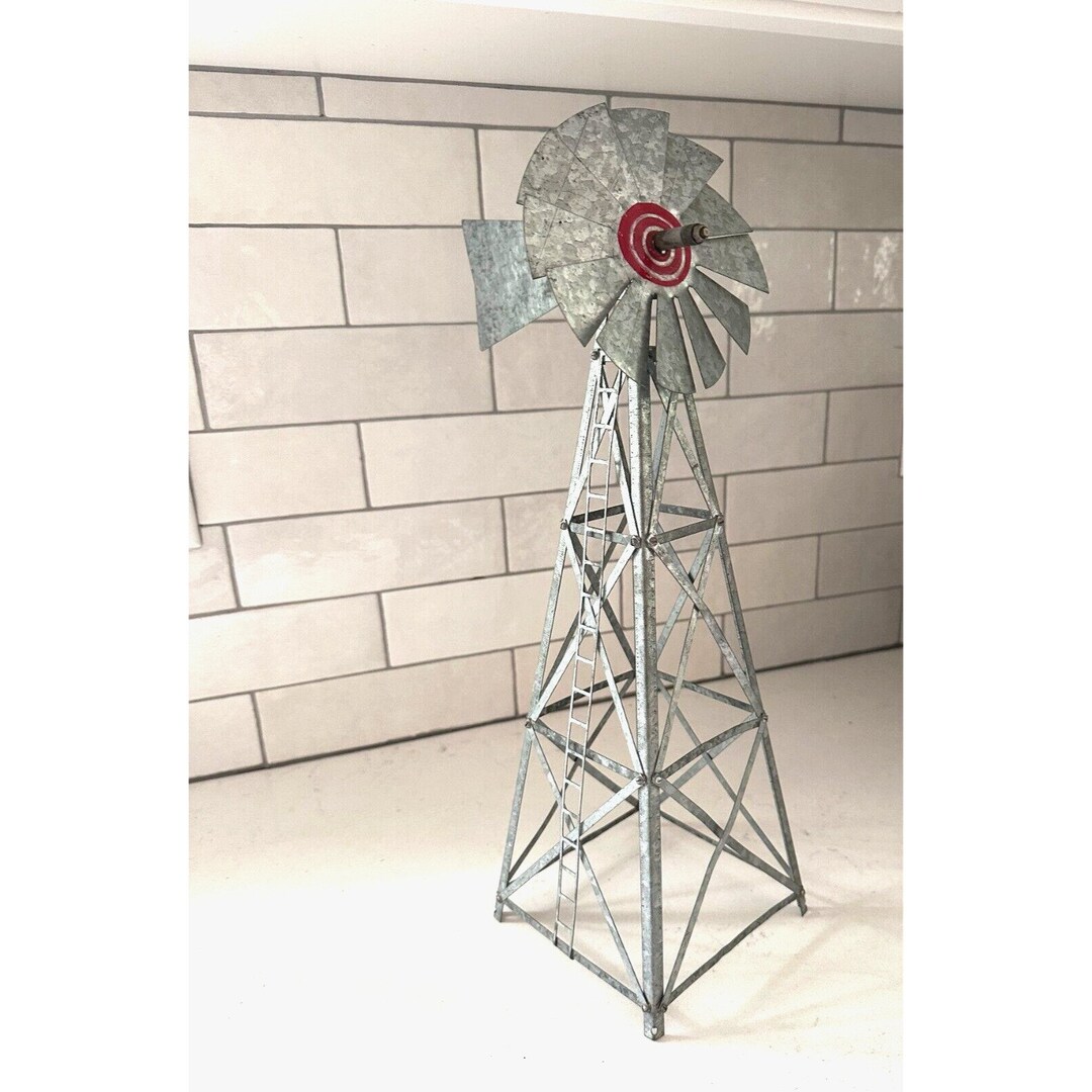Vintage Miniature Windmill Galvanized Steel Salesman Sample 17 - Etsy