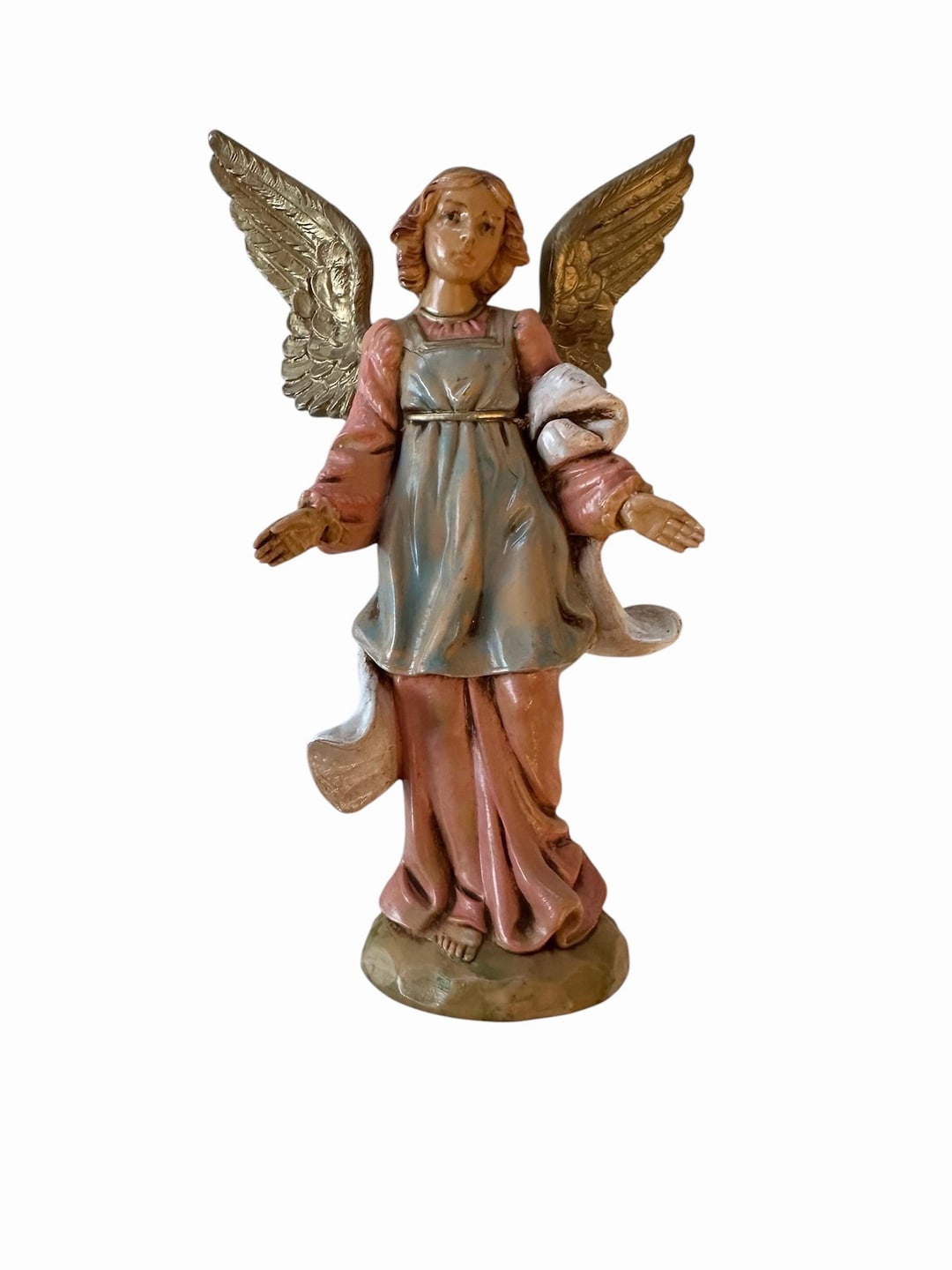 Fontanini 5 1/2" Standing Angel Figurine No Box 1994 Hand-painted ...