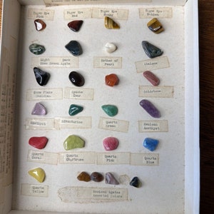 Semi-precious Stones Salesmans Sample Tiger Eye Quartz Amethyst - Etsy