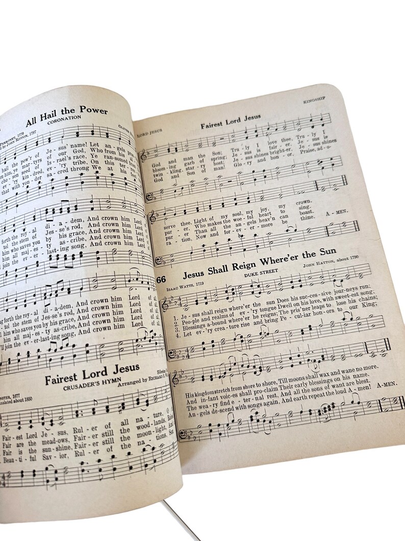 Sunday School Hymns Songs 1931 Vintage by Gospel Trumpet Blue Shabby - Etsy