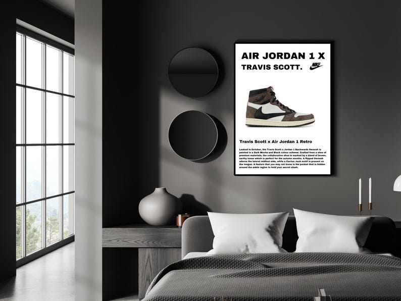 TRAVIS SCOTT 1 X Air Jordan - Bundle of 3 | A3 Posters - Instant ...